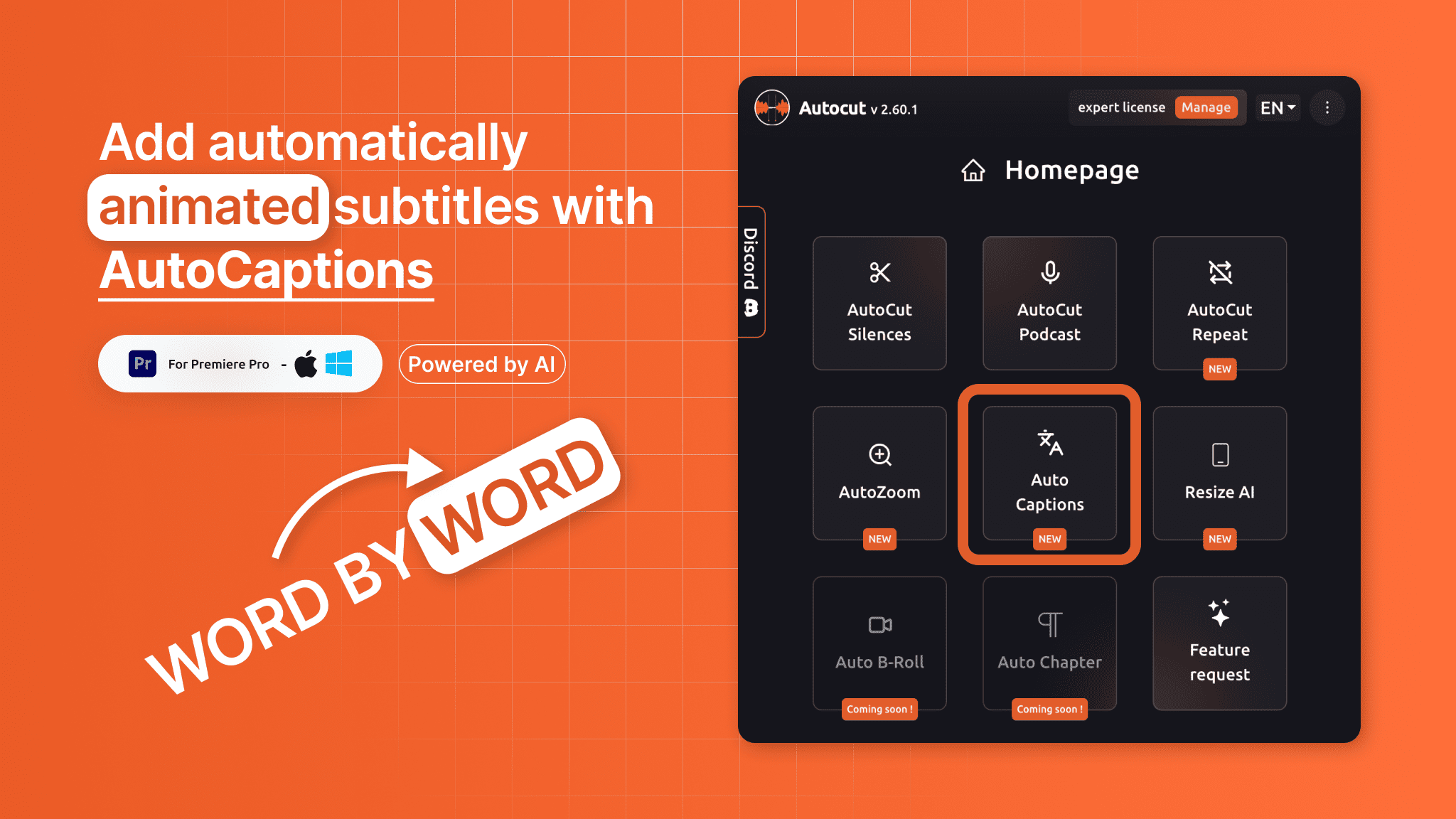AutoCaptions AutoCut